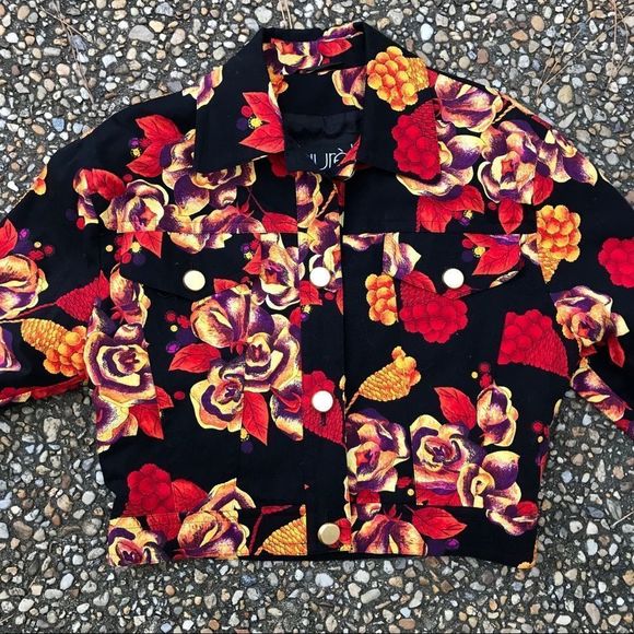 LAUREL | Jackets & Coats | Vintageescadalaurel 99s Cropped Bright ...